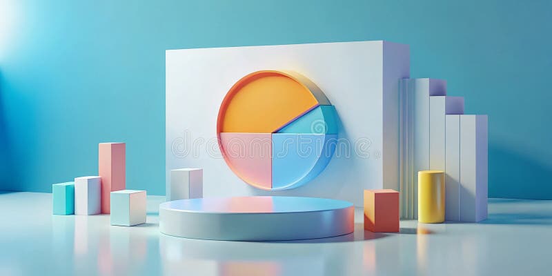 Data Visualization Infographic a LeftAligned Pie Chart and Statistical ...