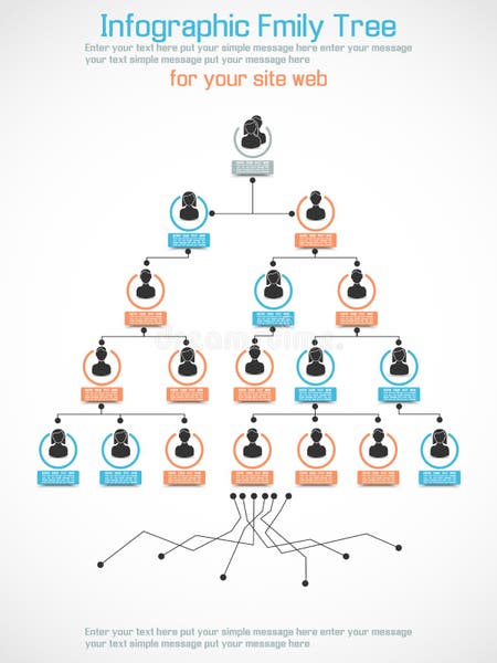 Infographic family tree stock vector. Illustration of icon - 65566493