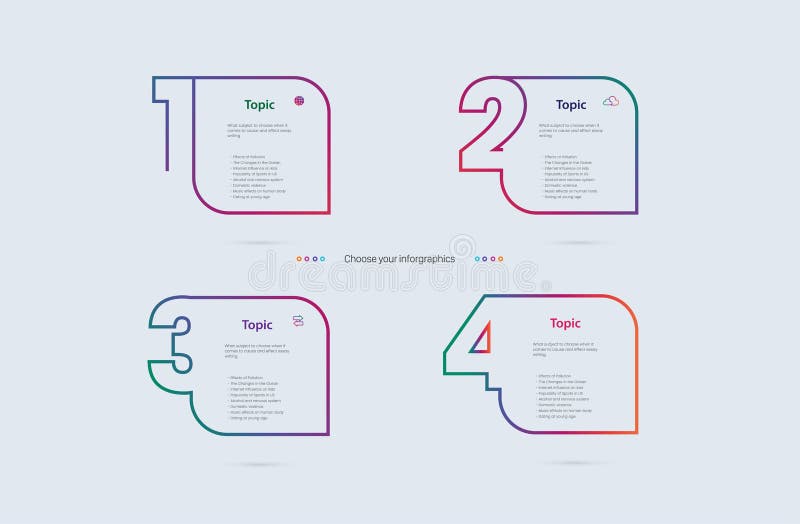 Vector Infographic Label Design with Icons Stock Vector - Illustration ...