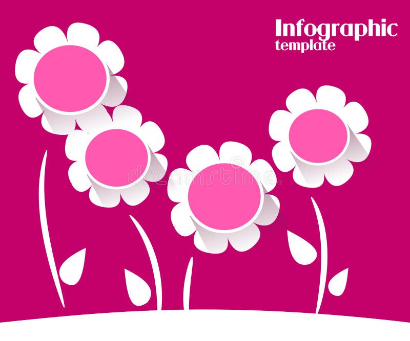 Infographic Flower Template Stock Illustration - Illustration of nature ...