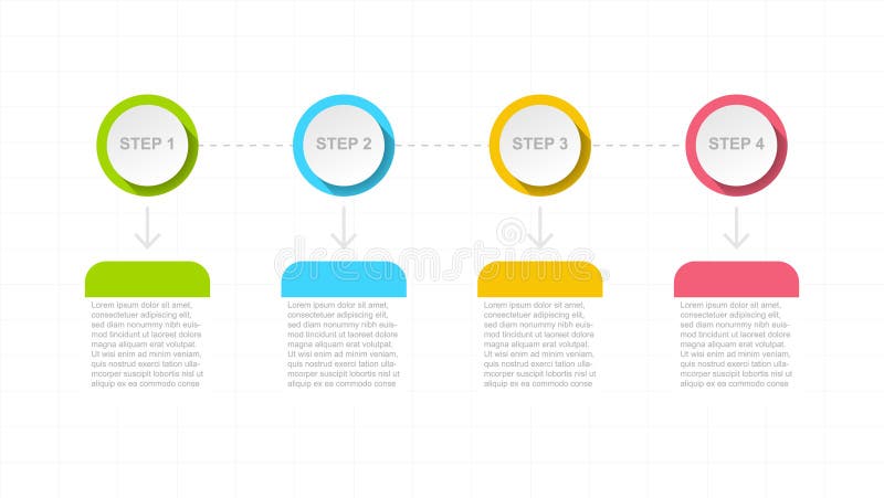 Infographic Four Steps Template Design Business Process Timeline and ...