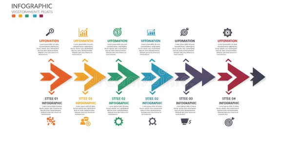AI-Generated Six-Step Infographic Stock Illustration - Illustration of ...