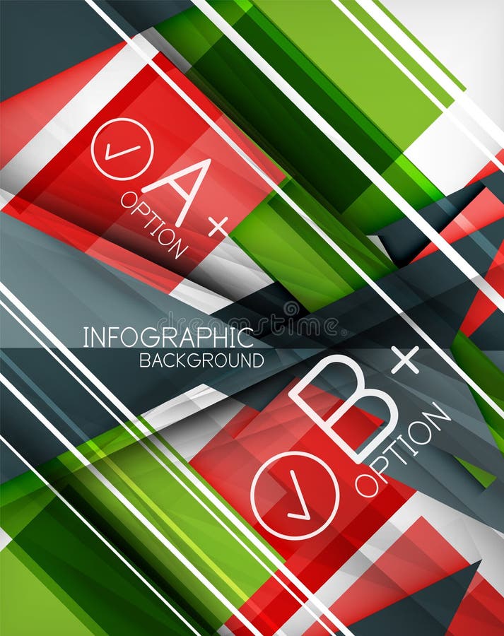 Infographic Geometrical Shape Abstract Background Stock Vector ...