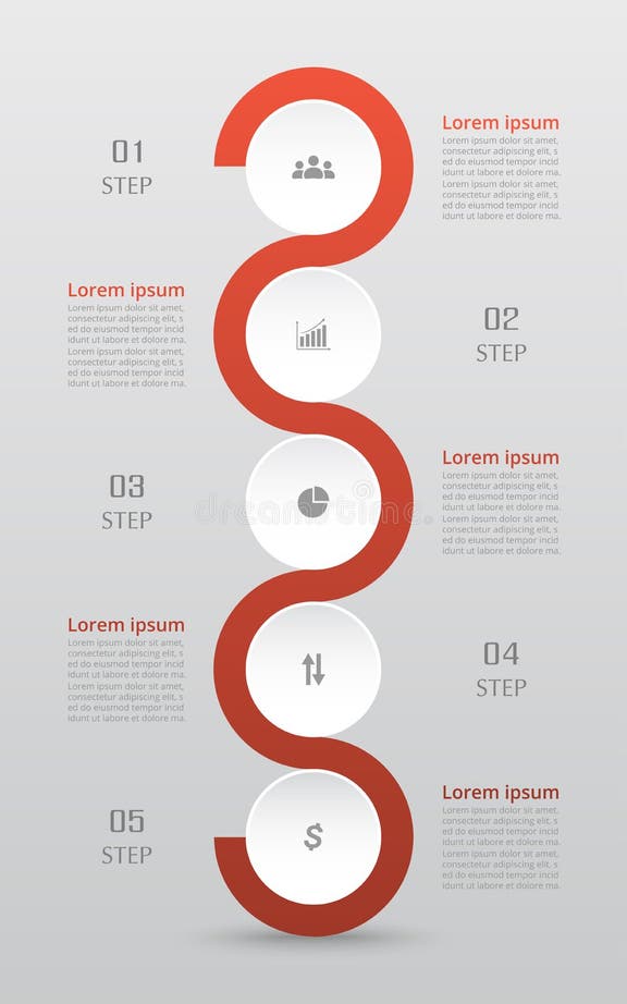 Infographic gradual ilustración del vector. Ilustración de progreso ...