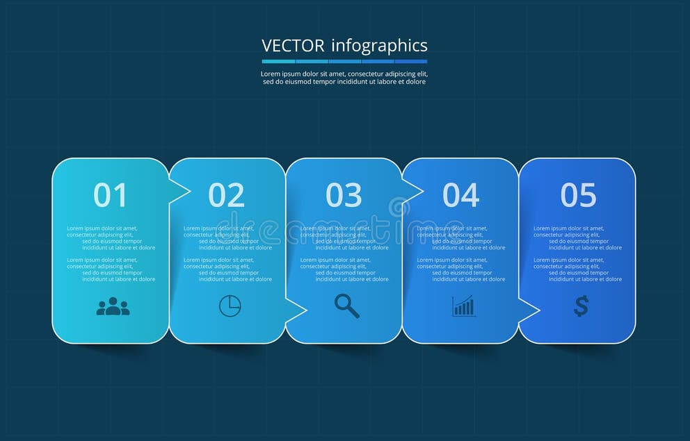 Infographic gradual ilustración del vector. Ilustración de fondo - 94867201