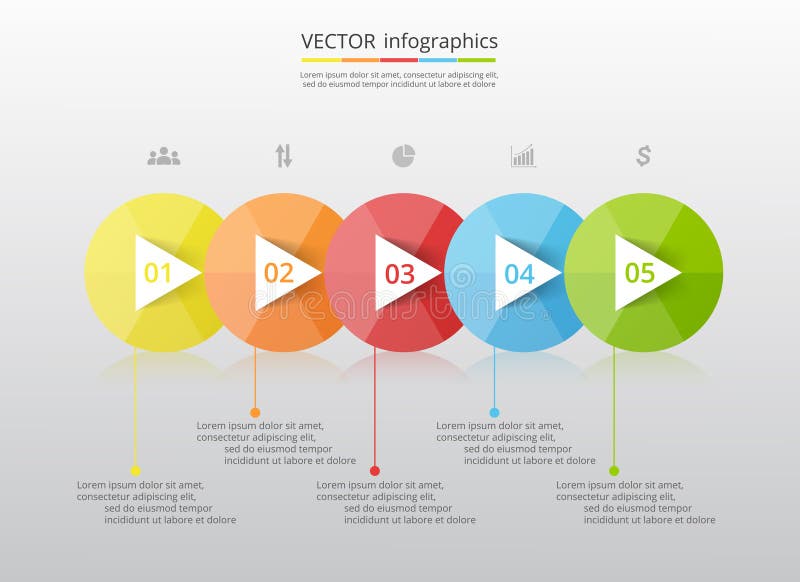 Infographic gradual ilustración del vector. Ilustración de elemento ...