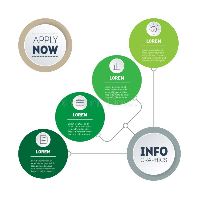 Infographic of Green Technology or Education Process with Four Steps ...