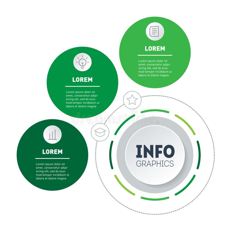 Infographic of Green Technology or Education Process with Three Steps ...