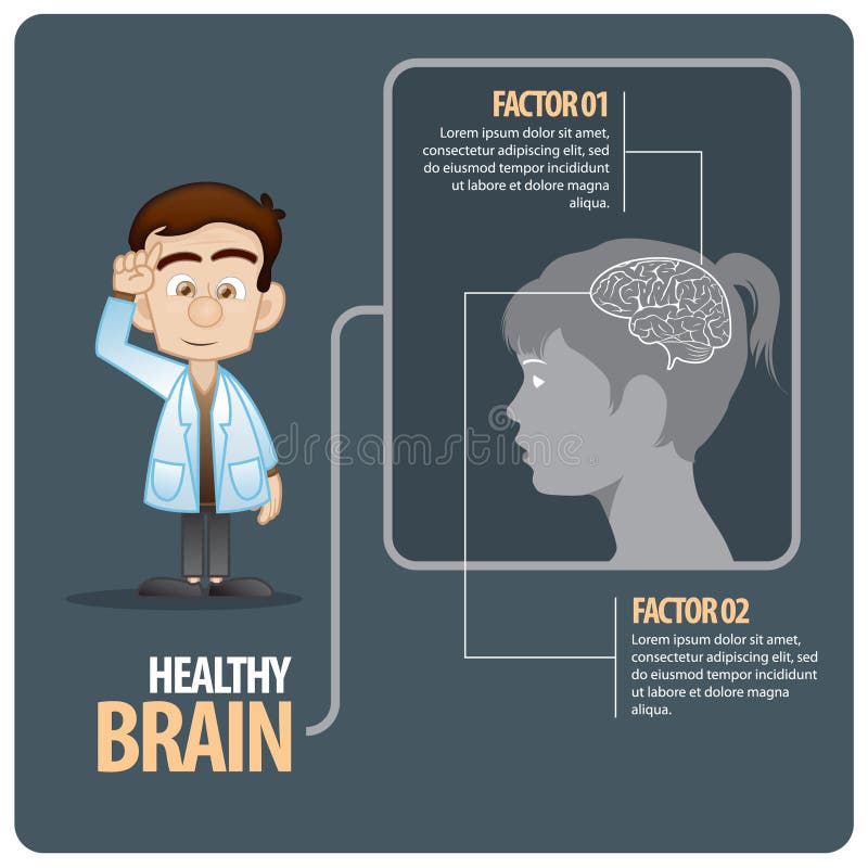 Infographic of Healthy Brain. Vector Illustration Decorative Design ...