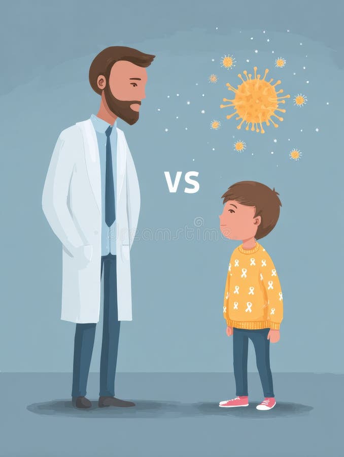 Comparison of Cancer Symptoms in Adults and Children Illustrating ...