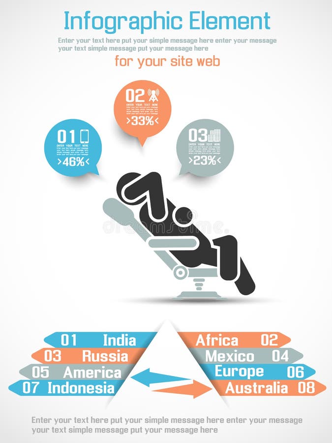 Infographic Icon Man Business Stock Illustration - Illustration of ...