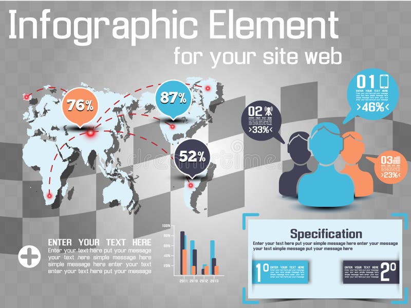 Infographic Icon Man Business Stock Vector - Illustration of business ...
