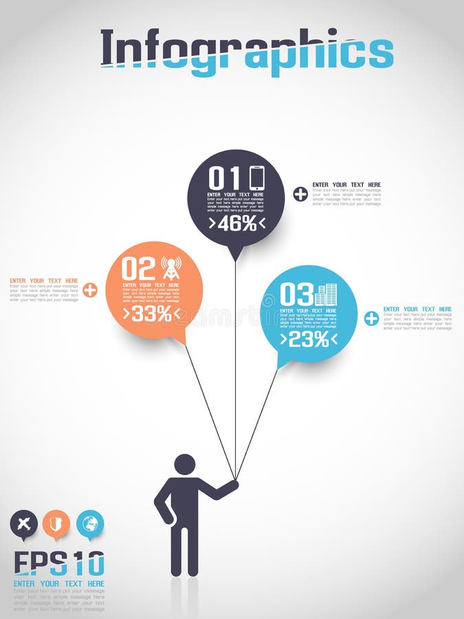 Infographic Icon Man Business Stock Vector - Illustration of background ...