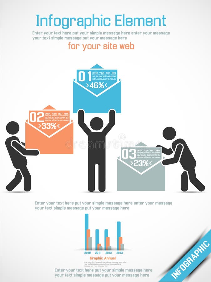 Infographic Icon Man Business Stock Vector - Illustration of origami ...