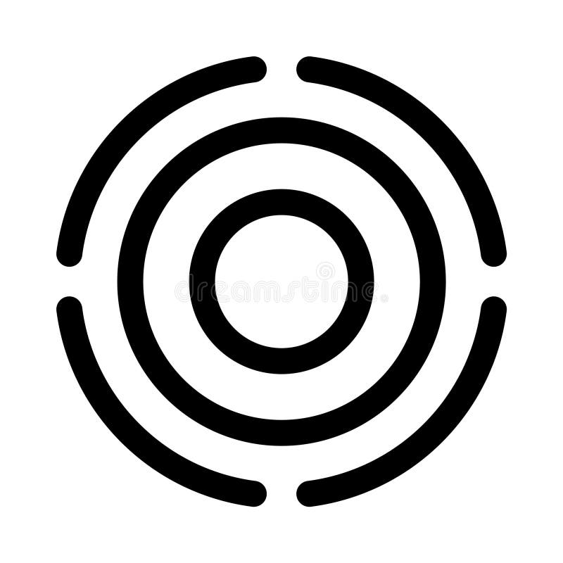 Infographic Icons in the Form of Truncated Circle Lines To Provide a ...