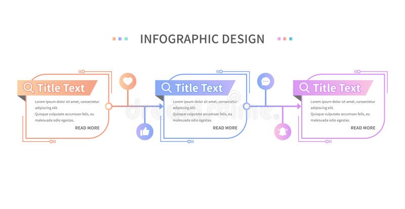 Infographic with Icons for a Timeline Template that Describes the ...