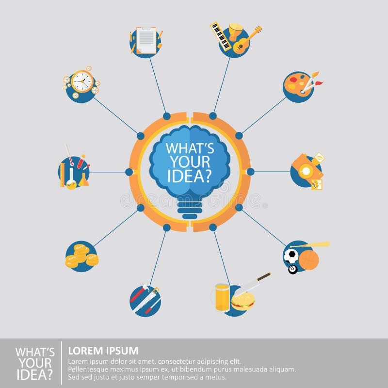 Infographic of Idea Concept. Vector Illustration Decorative Design ...