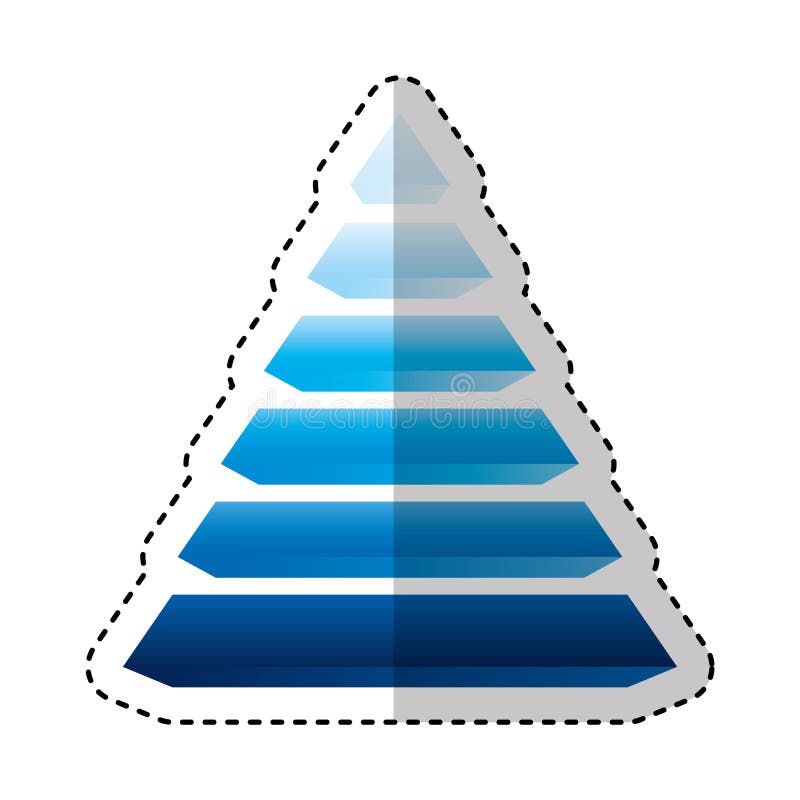 Infographic Ikone Des Pyramidenemblems Vektor Abbildung - Illustration ...