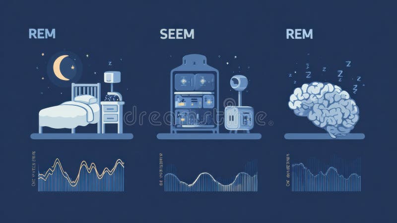 Sleep Stages Detailed in an Infographic Showing REM, Light, and Deep ...