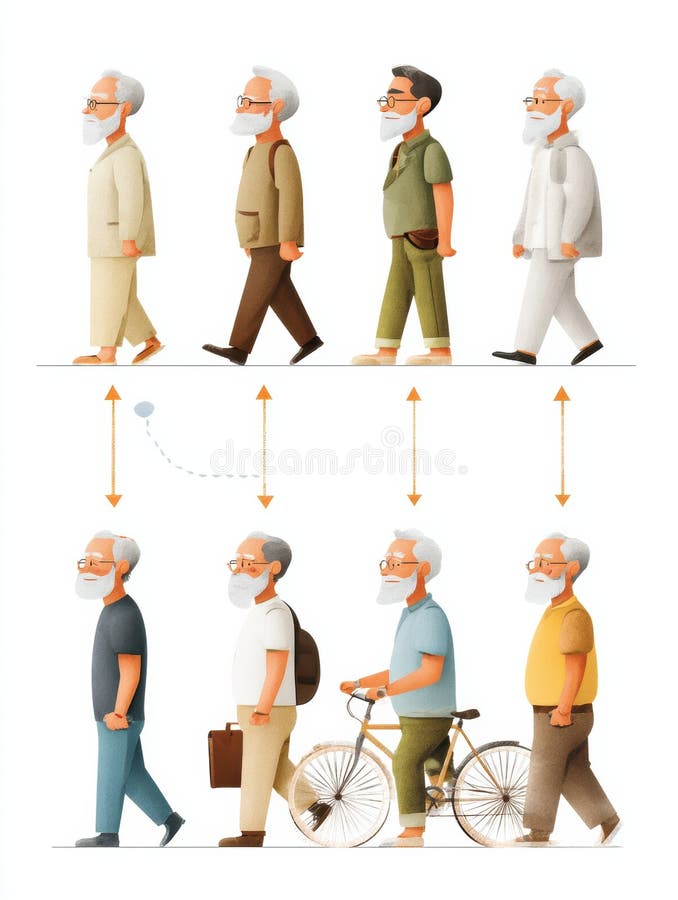 Hormonal Changes in Aging Men Depicted through a Detailed Infographic ...
