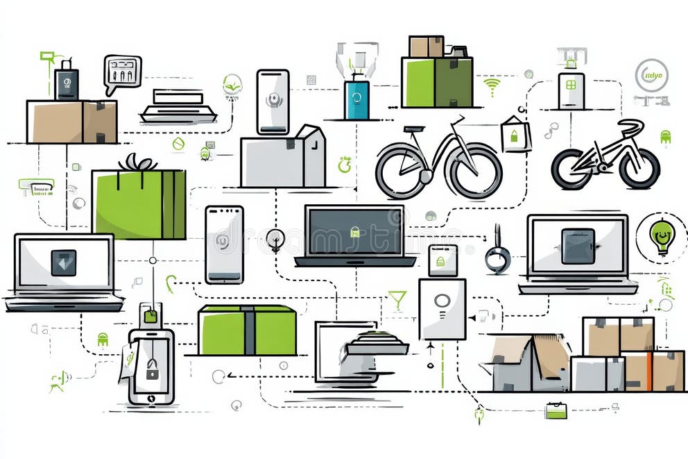 Supply Chain Breakdown Infographic Highlighting Tech Goods and ...