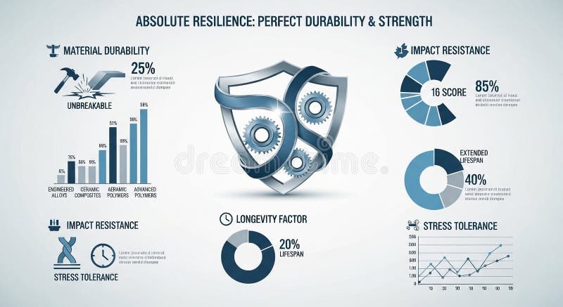 Infographic Illustrating Absolute Resilience, Perfect Durability, and ...