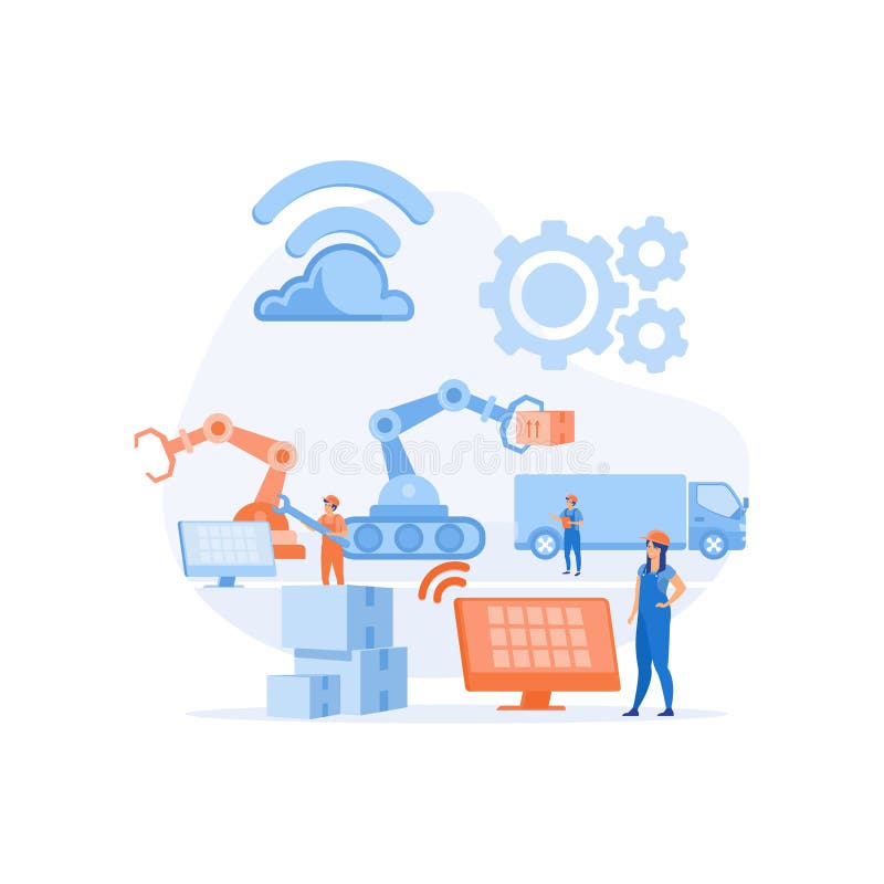 Smart Factory and Working Person Using Wireless Technology To Control ...