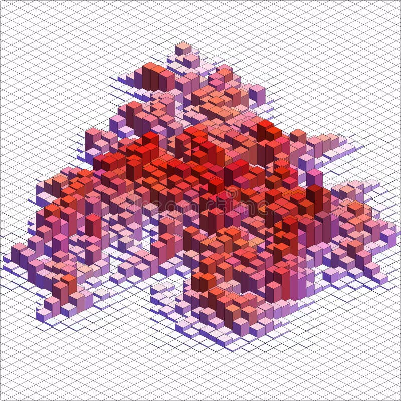 Infographic Isometric Vector Graph Stock Vector - Illustration of chart ...