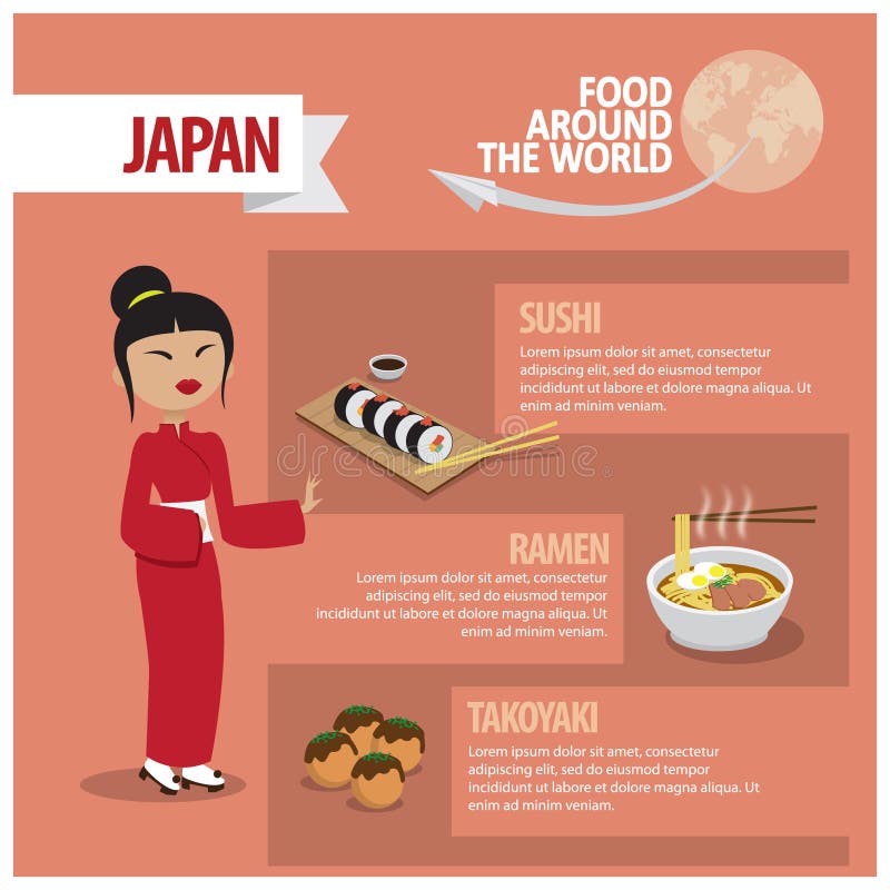 Infographic of Japanese Food. Vector Illustration Decorative Design ...
