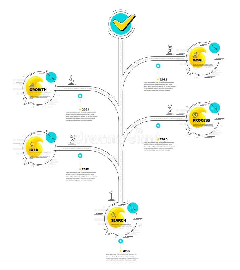 Tree Timeline Process Mindmap Vector Infographics Stock Vector ...