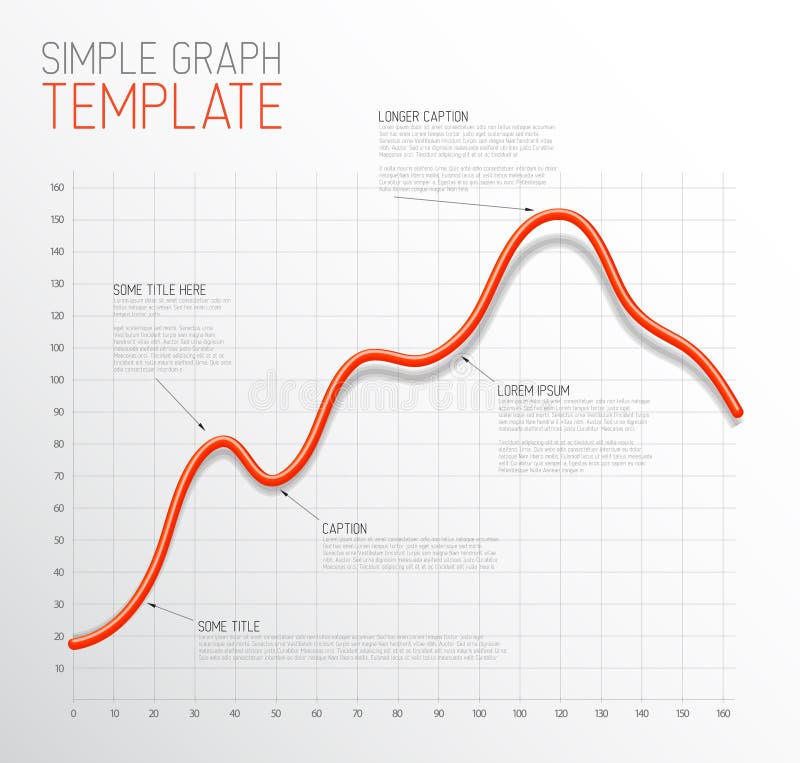 Infographic Line Graph Template Stock Vector - Image: 42222769