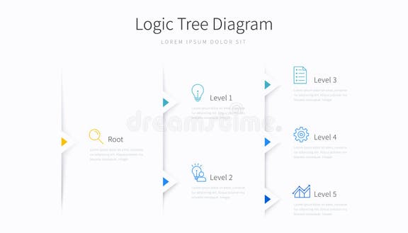 Infographic Logic Tree Diagram Stock Vector - Illustration of diagram ...