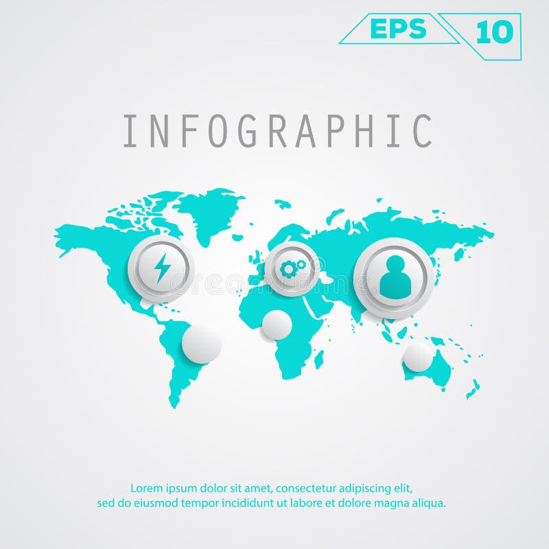 Infographic map stock vector. Illustration of circle - 90151960