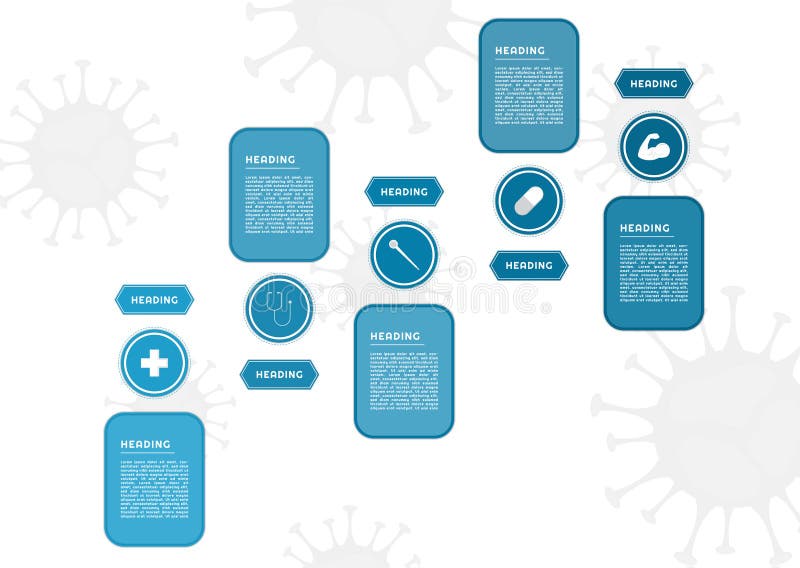 Infographic for Medical Design Geometric Square Label and Circle Icon ...