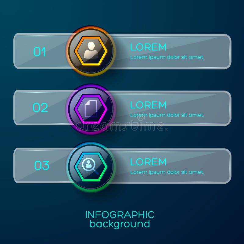 Infographic Menu Options Background Stock Vector - Illustration of ...