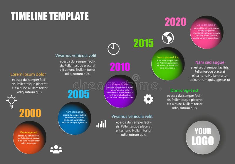 Milestone History Timeline Template with Information for Your Success ...