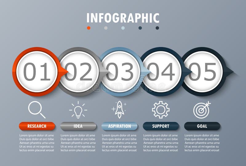 Infographic Modern for Visualization Stock Vector - Illustration of ...