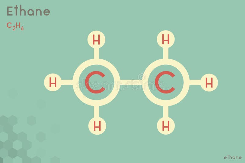 Hydrocarbon ethane stock illustration. Illustration of carbon - 9140310