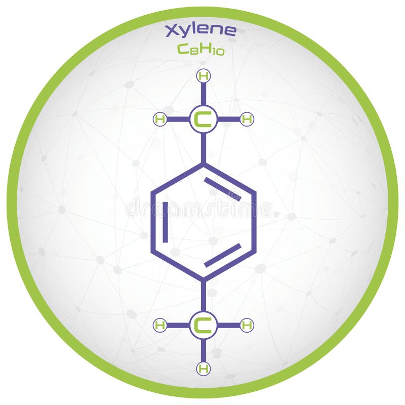 Infographic of the Molecule of Xylene Stock Vector - Illustration of ...