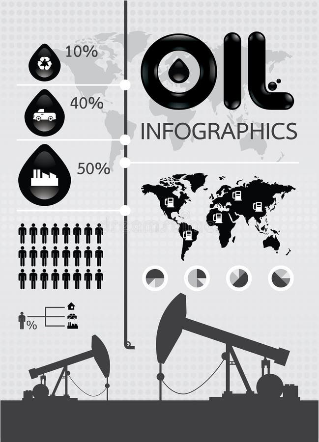 Oil Industry Infographic Template Stock Vector - Illustration of info ...