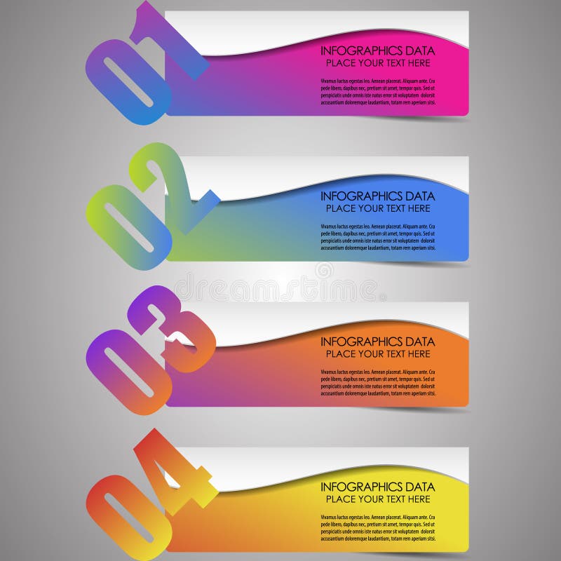 Infographic option banner stock vector. Illustration of commerce - 39621622