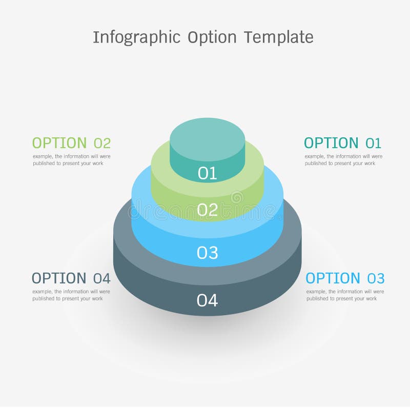 Infographic Option Template Stock Vector - Illustration of button ...