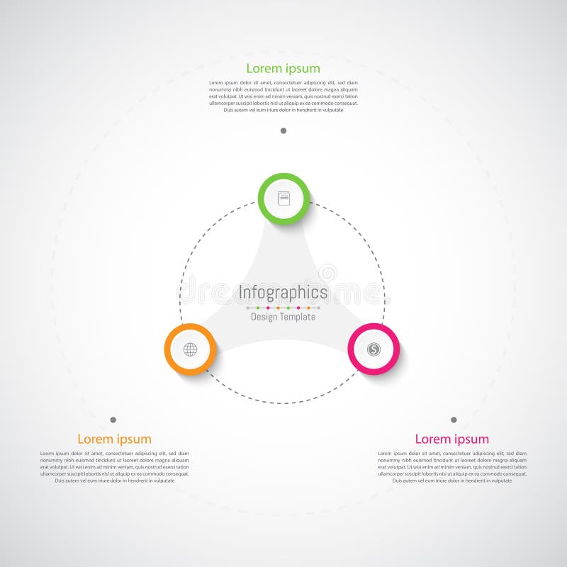 Infographic 3 Options Design Elements for Your Business Data. Vector ...