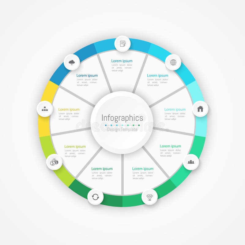 Infographic 9 Options Design Elements for Your Business Data. Vector ...