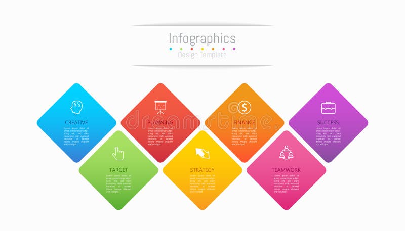 Infographic 7 Options Design Elements for Your Business Data. Vector ...