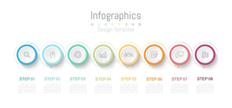 Infographic 8 Options Design Elements for Your Business Data. Vector ...