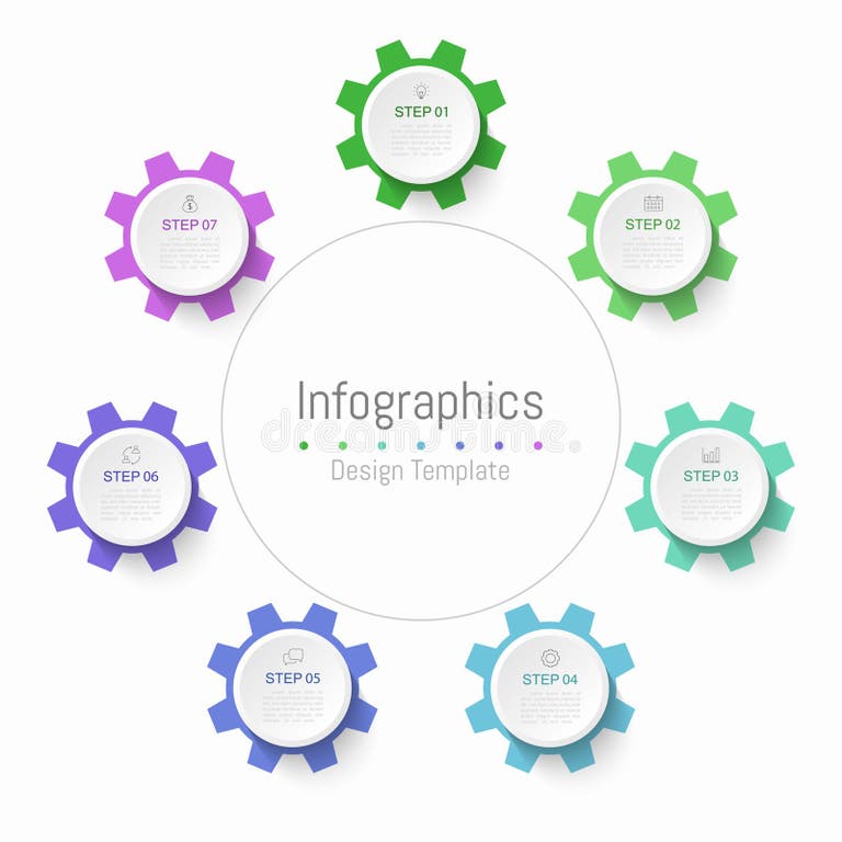 Infographic 7 Options Design Elements for Your Business Data. Vector ...