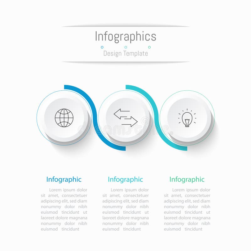 Infographic 3 Options Design Elements for Your Business Data. Vector ...