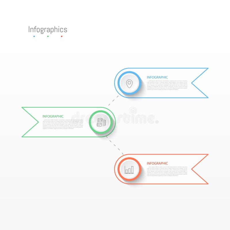 Infographic 3 Options Design Elements for Your Business Data. Vector ...