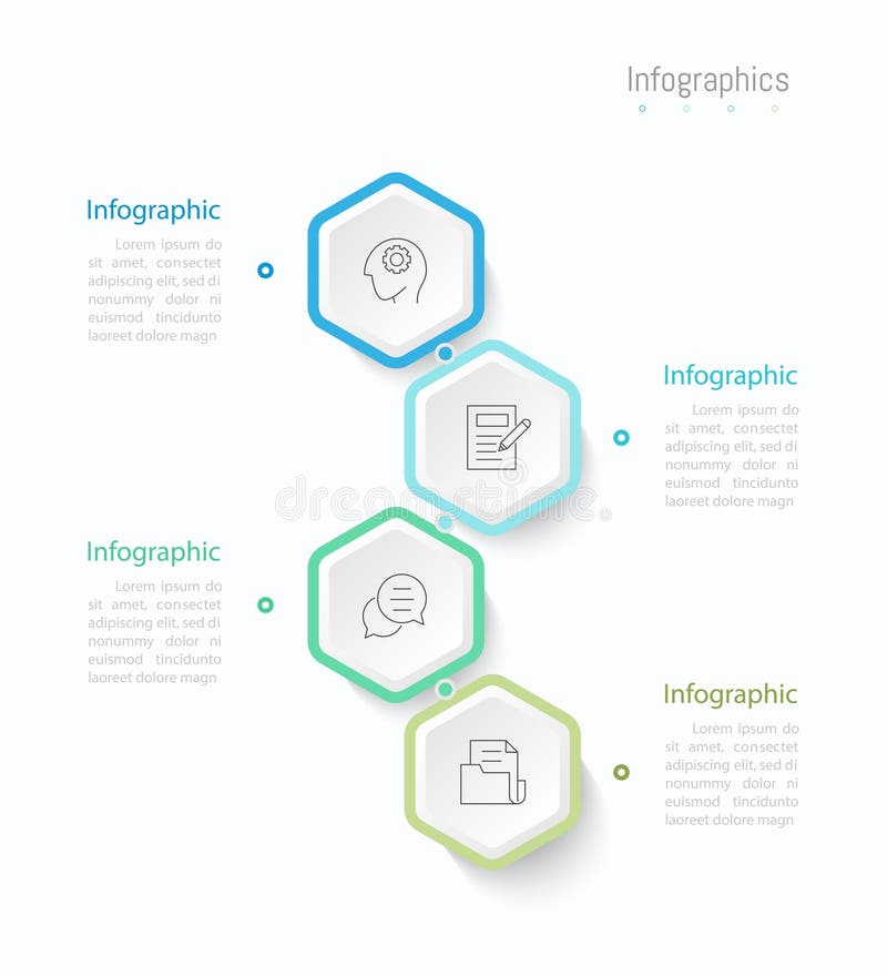 Infographic 4 Options Design Elements for Your Business Data. Vector ...